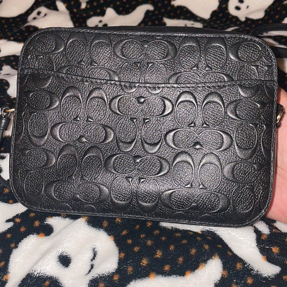 Coach | Bags | Coach Black Embossed Crossbody Bag | Poshmark